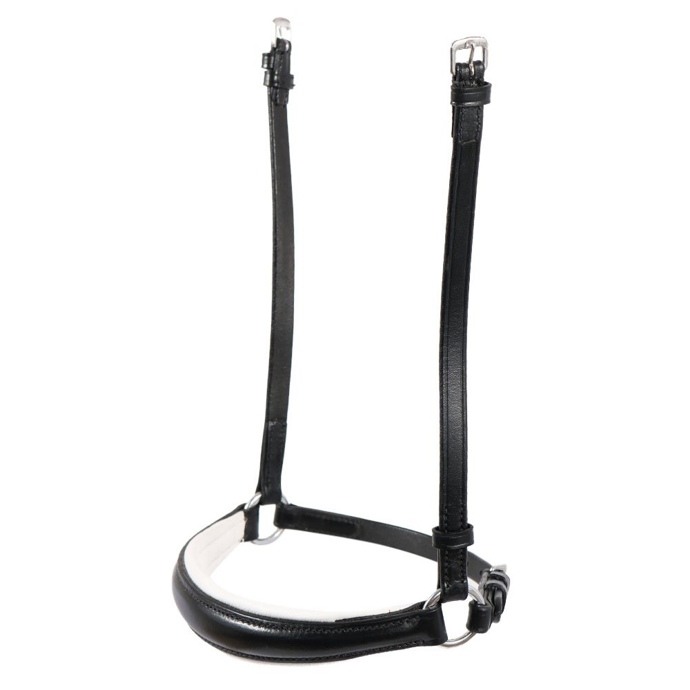 Hans Melzer Reithalfter hannoversch schwarz/silber weiß unterlegt, 35,90