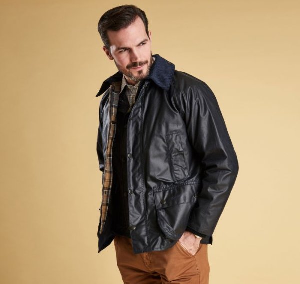 Barbour bedale blau store